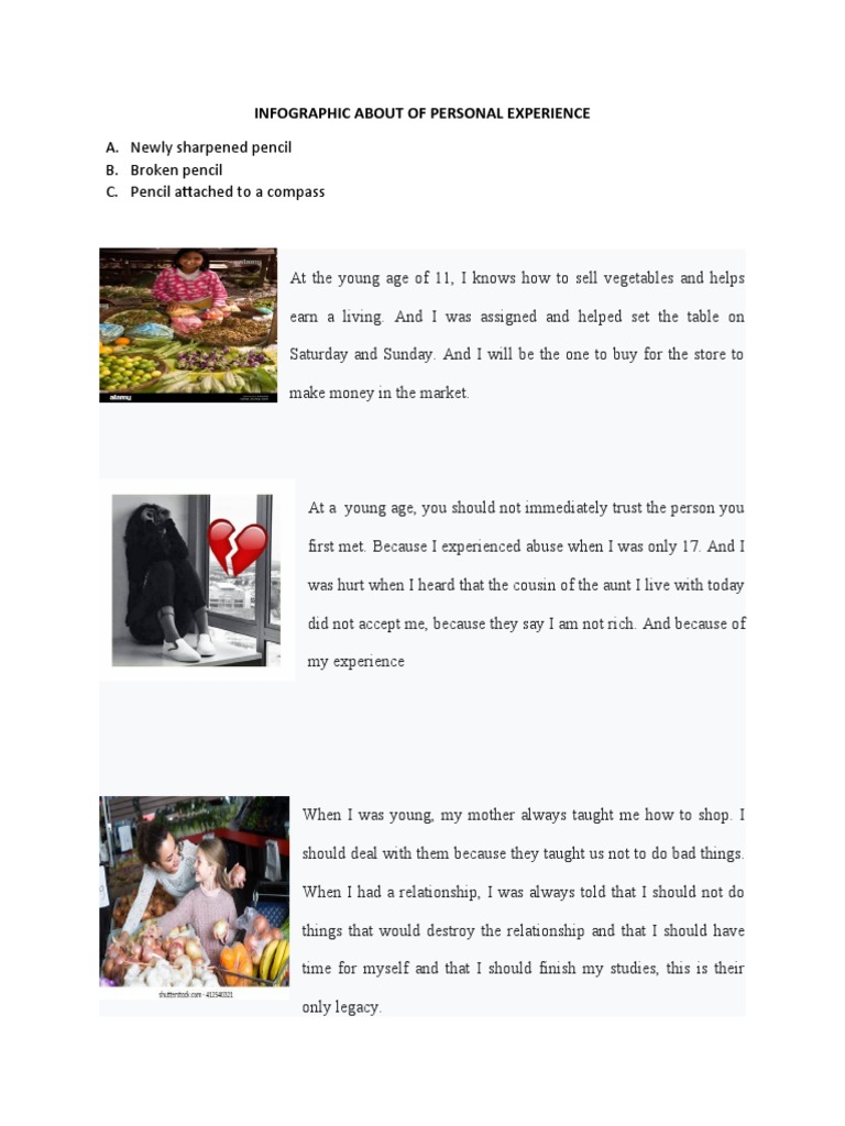 Infographic About of Personal Experience | PDF