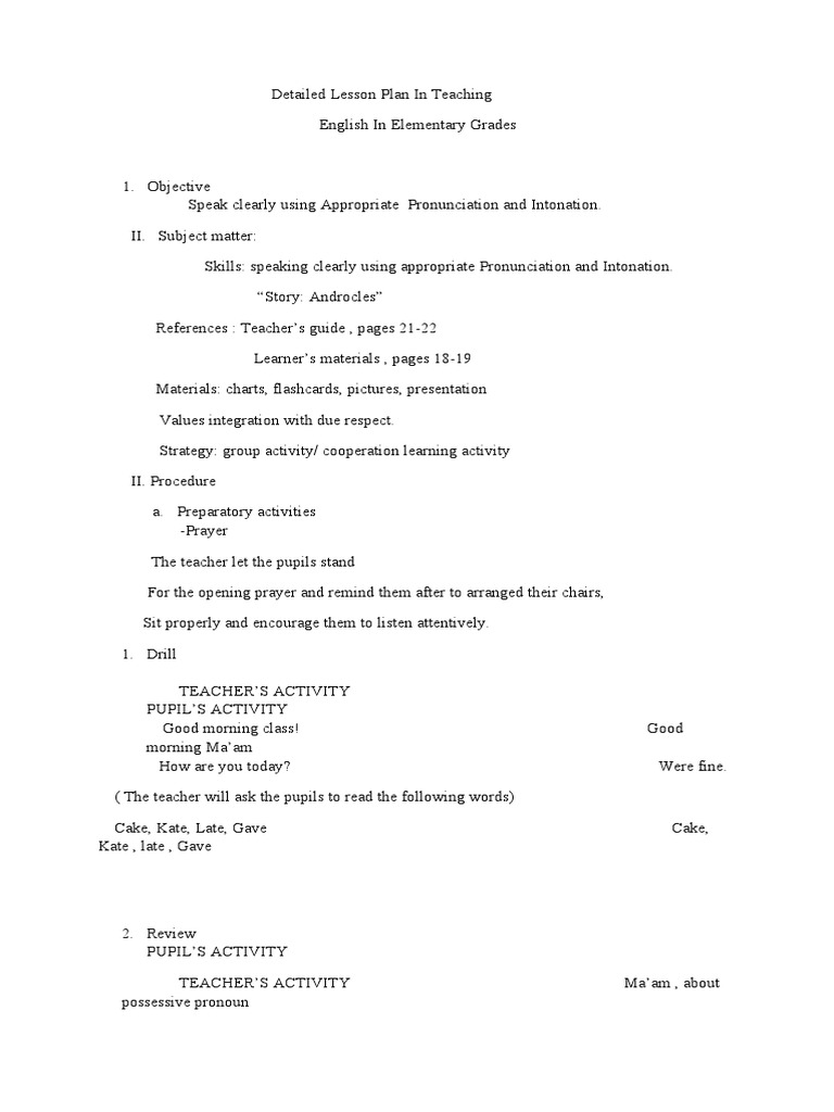 Detailed Lesson Plan in Teaching CHERY | PDF | Lesson Plan | Teachers