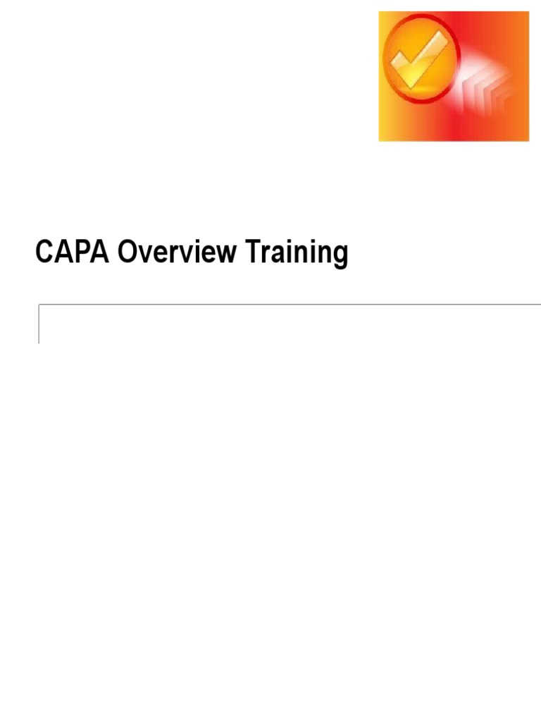 CAPA | PDF | Quality | Business Process