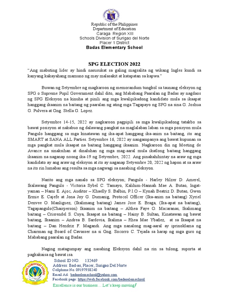 Write-Up SPG Election 2022 | PDF