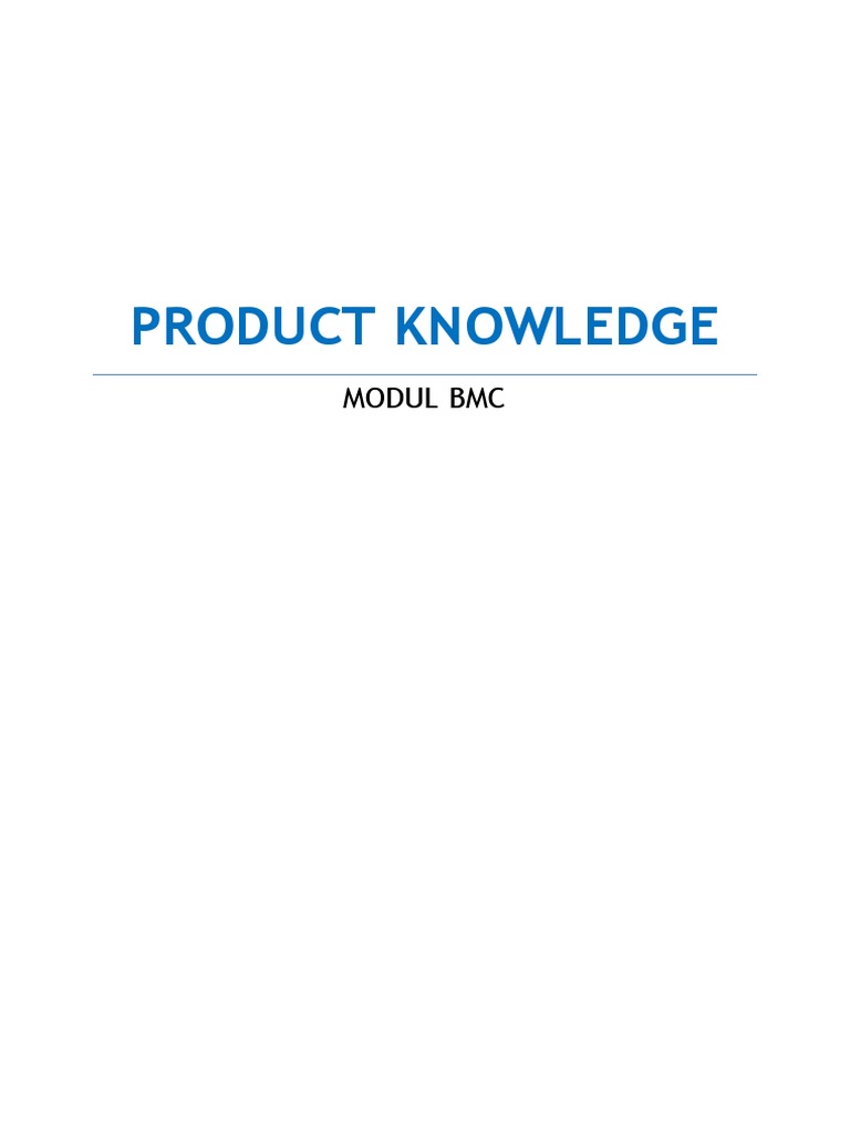 Produk Knowledge | PDF