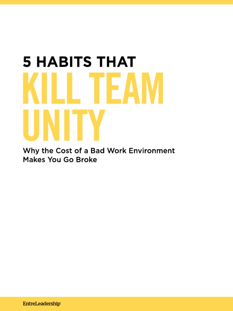 Five Enemies of Team Unity: Recognizing and Overcoming Forces that ...