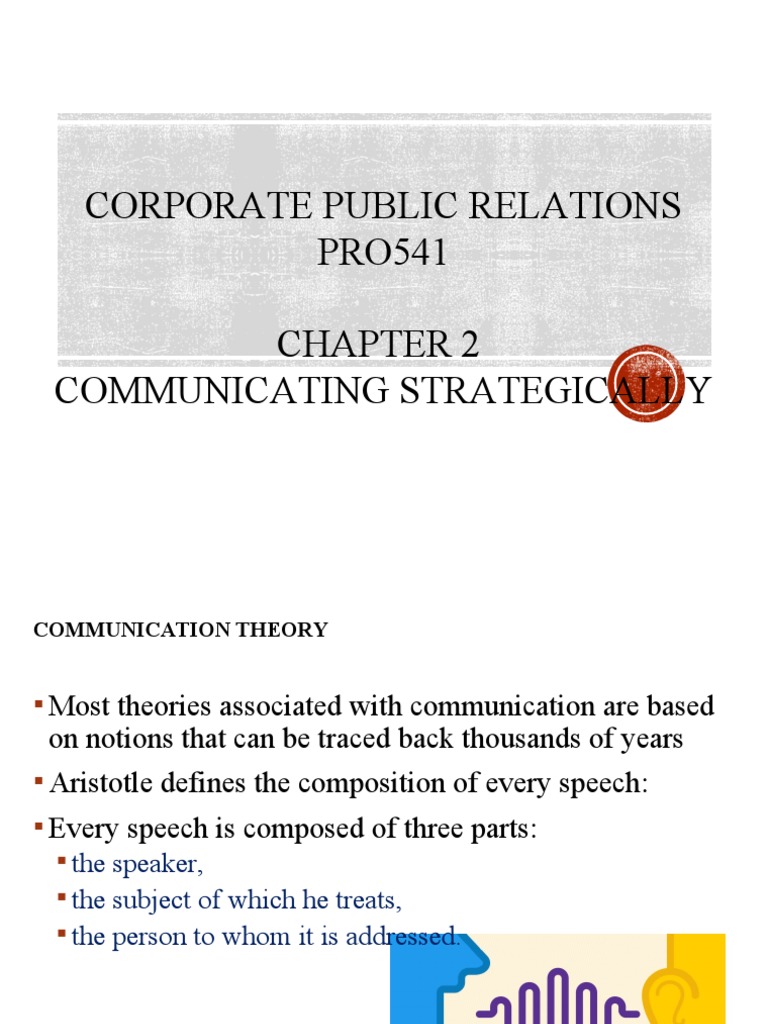 Chapter 2 - Communicating Strategically | PDF | Communication | Credibility