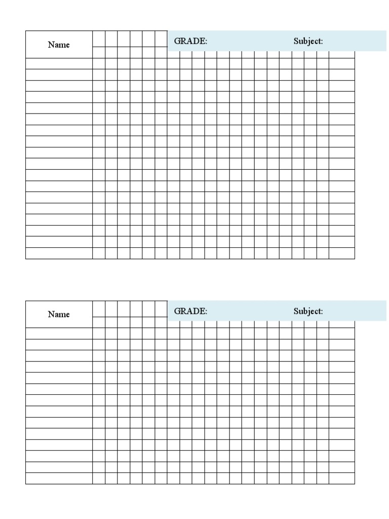 Diy Class Record Pdf