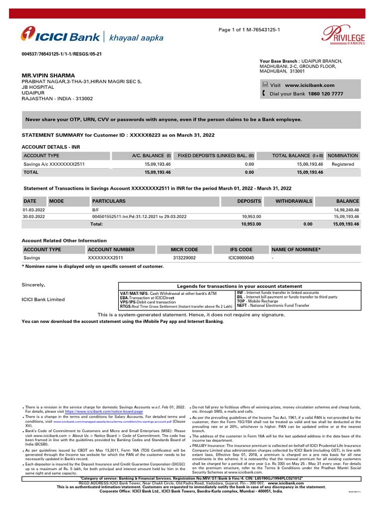 MR - Vipin Sharma | PDF | Banks | Financial Services