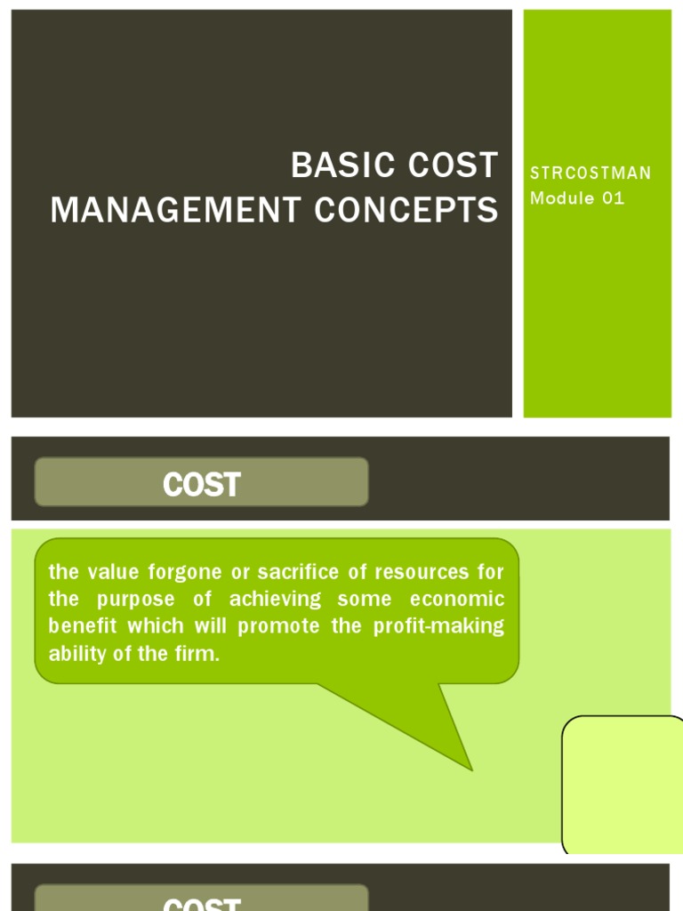 Basic Cost Management Concepts | PDF | Cost | Inventory