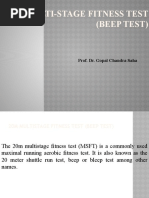 Beep Test Table | PDF