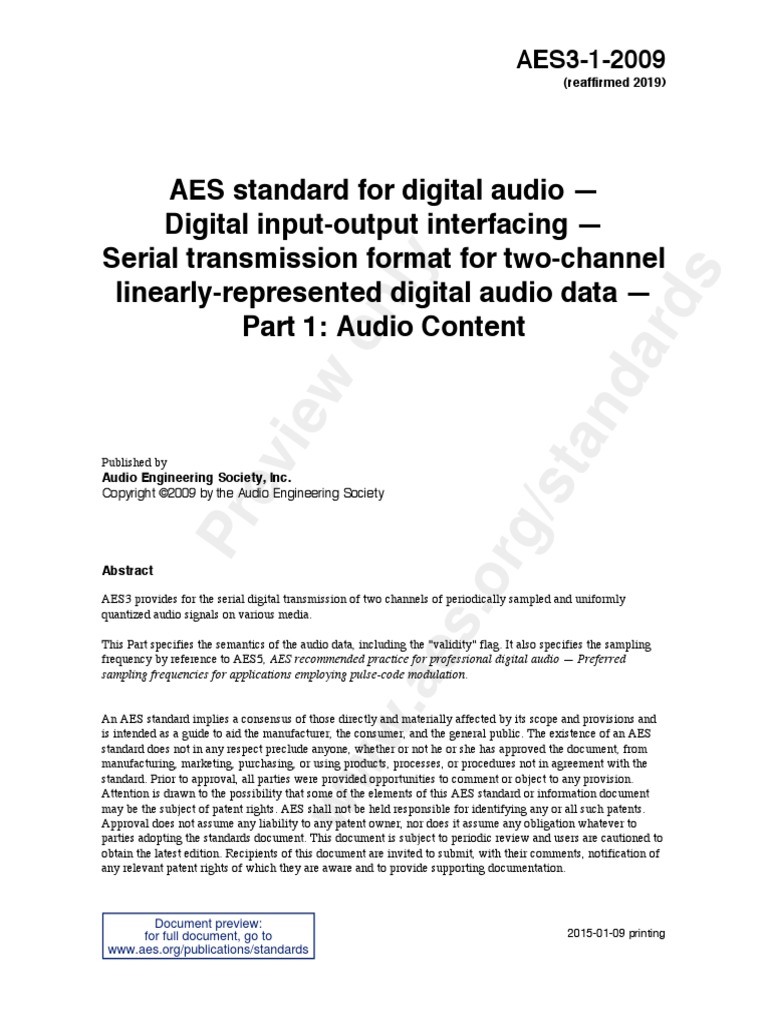 Aes03 Set 2009 r2019 I | PDF | Electrical Engineering | Information And ...