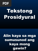 Halimbawa NG Tekstong Prosidyural | PDF