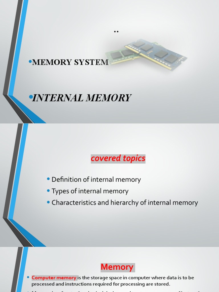 Memory System Explained | PDF | Random Access Memory | Read Only Memory