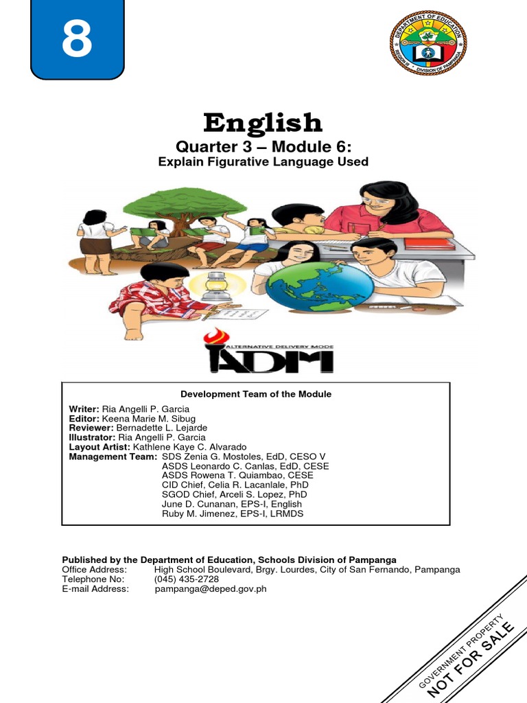 English8 - Q3 - Mod6 - Explain Figurative Language Used | PDF ...