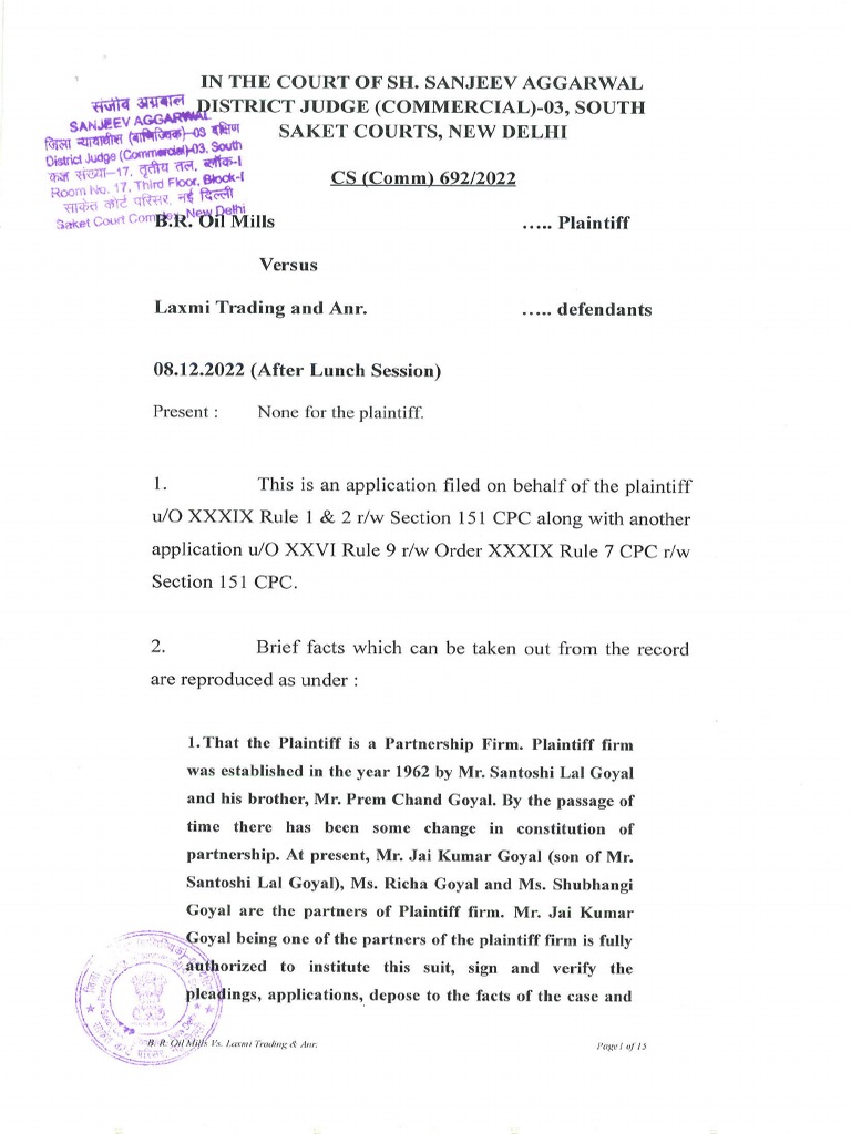 Court Order | PDF | Trademark | Lawsuit