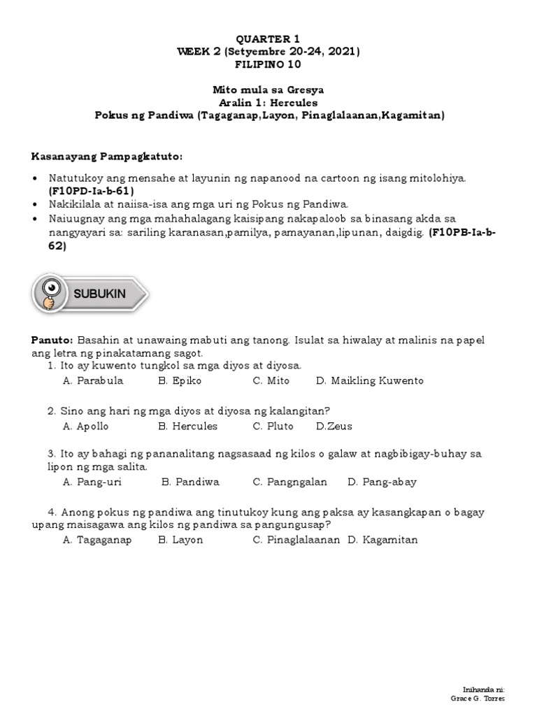 Q1 Week2 Aralin1 Asynchronous1 | PDF