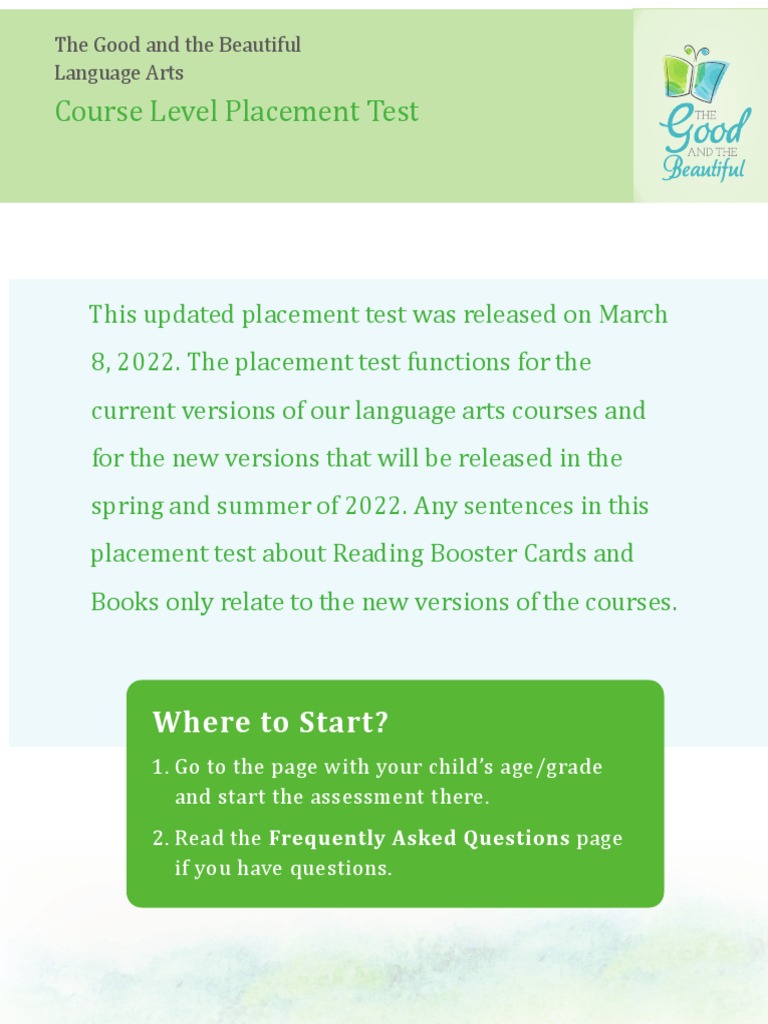 What Is Language Arts Placement Assessment? – HWGD