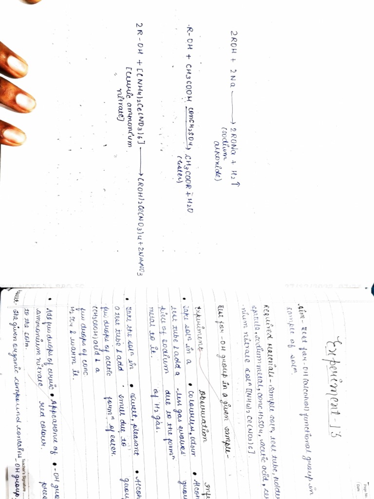 Functional Groups Practical | PDF