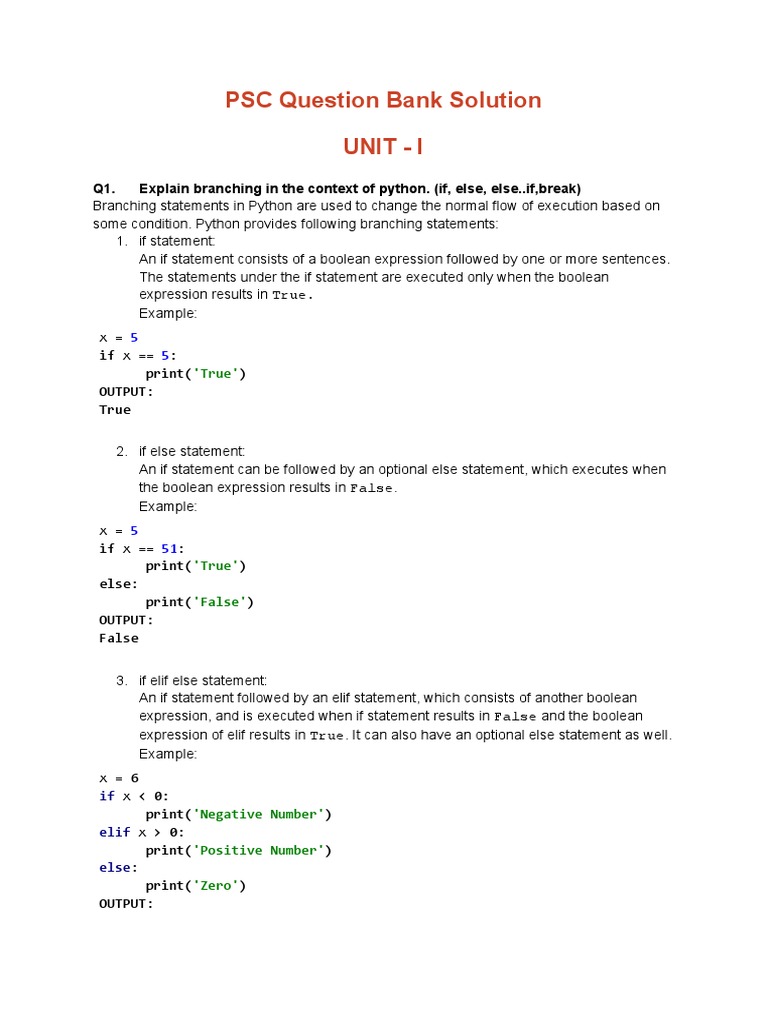 PSC Question Bank Solution | PDF