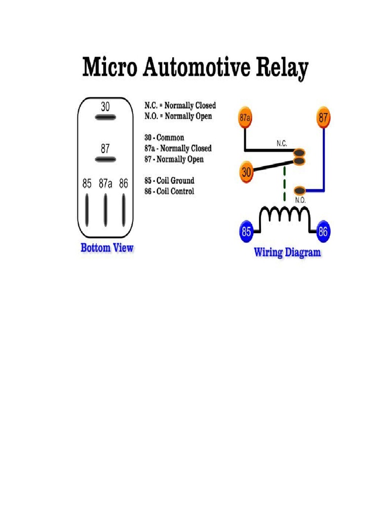 Auto Relay Pinout | PDF