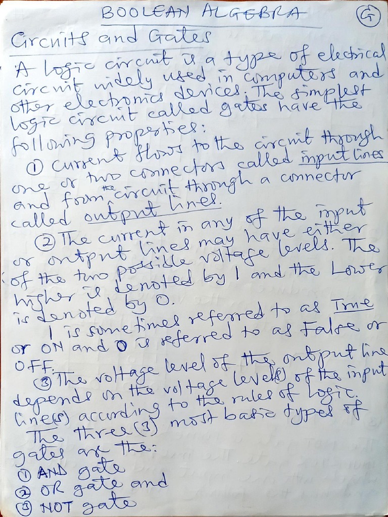 Boolean Algebra | PDF