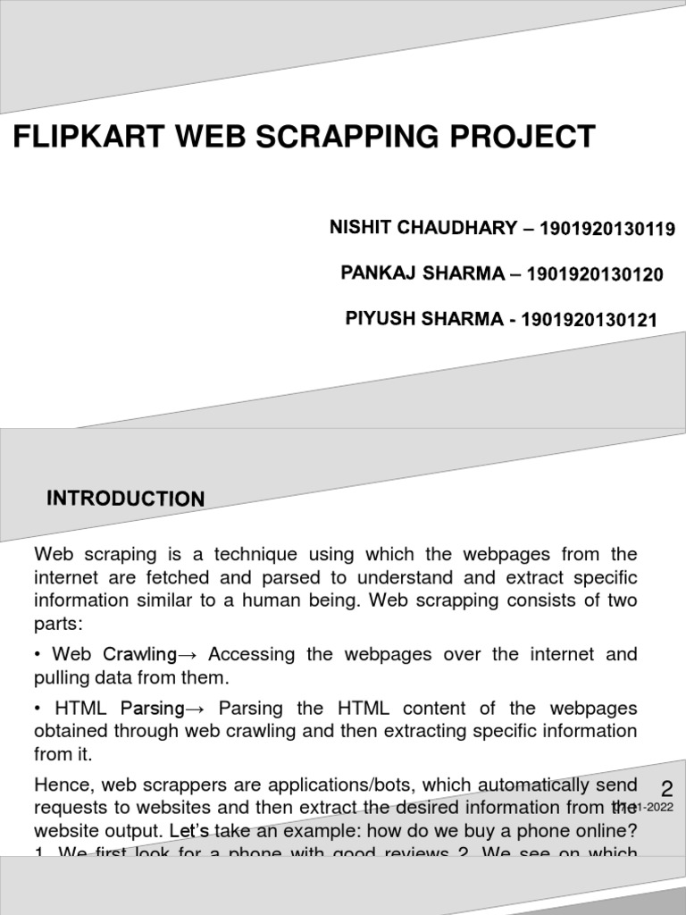 Flipkart Web Scrapping Project | PDF | World Wide Web | Internet & Web