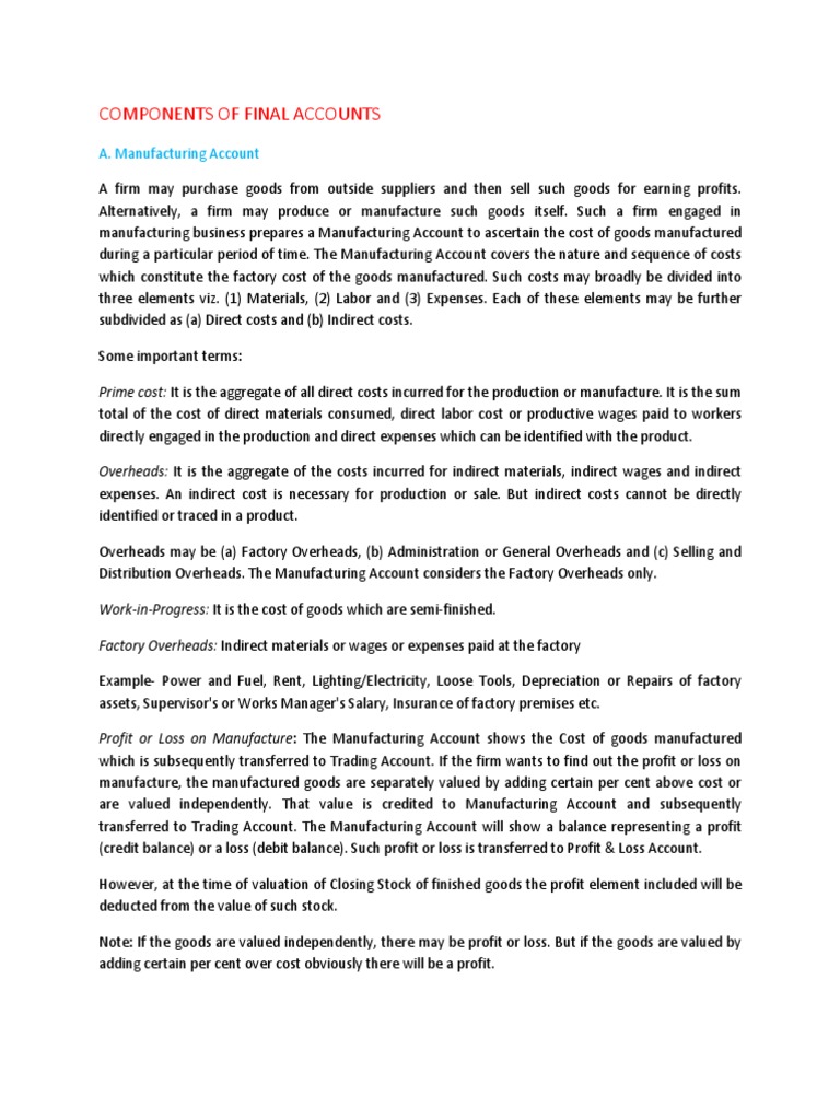 Final Accounts | PDF | Balance Sheet | Expense