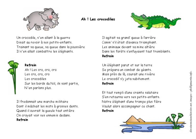 Comptine-Ah-les-crocodiles-illustree-a-imprimer | PDF