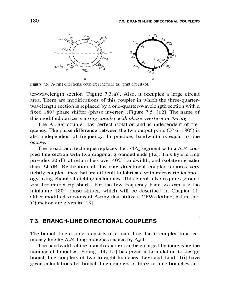 Branch Line Coupler | PDF | Electronic Circuits | Electrical Engineering
