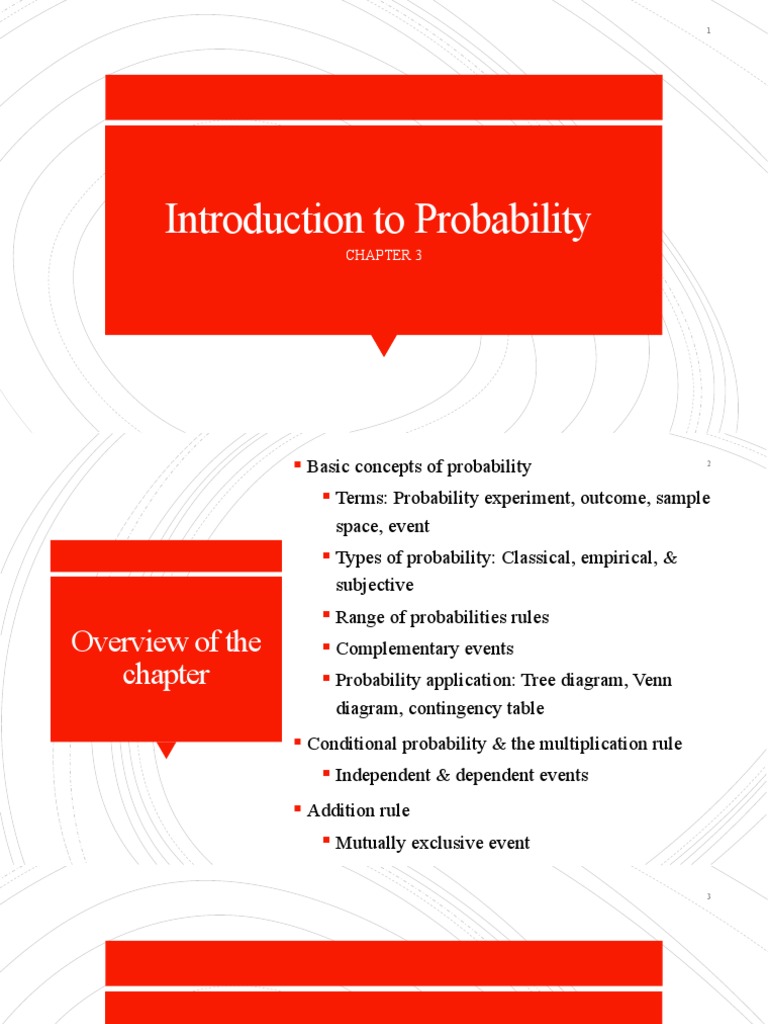 Chapter 3 | PDF | Probability | Sampling (Statistics)