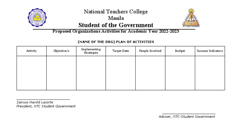 POA Template 2022 2023 | PDF | Business