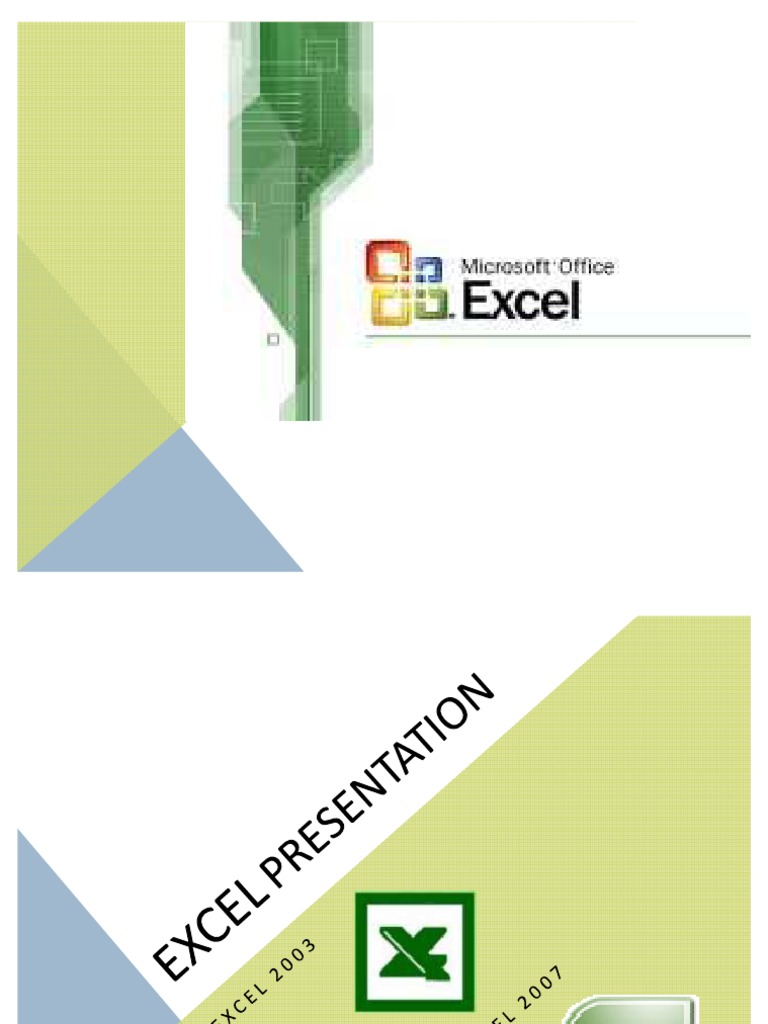 Excel Presentation | Microsoft Excel | Application Software