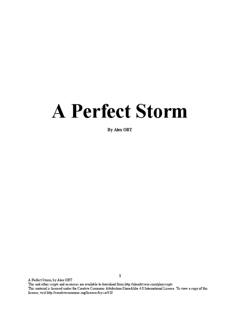 A Perfect Storm | PDF