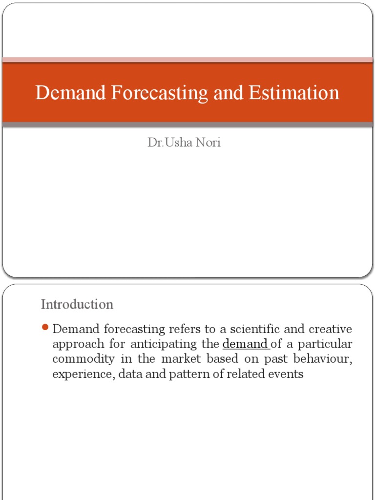 Demand Forecasting Techniques Explained | PDF | Forecasting | Business ...
