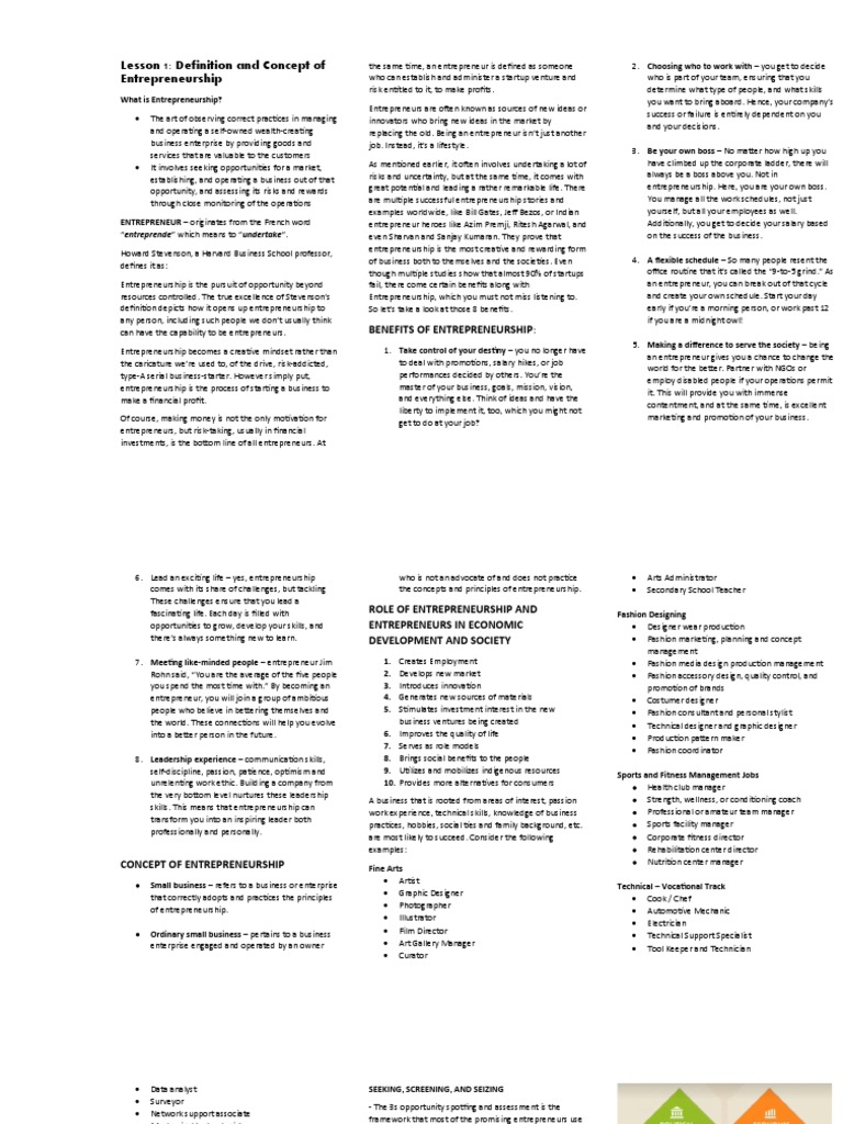 ENTREP 201 Midterm Reviewer | PDF | Entrepreneurship | Innovation