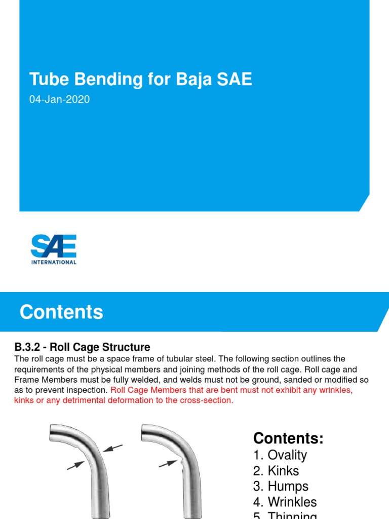 Guidance On Tube Bending Defects For Baja SAE | PDF | Pipe (Fluid ...