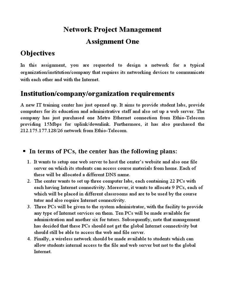 NPM Assignement 1 | PDF | Computer Network | Internet