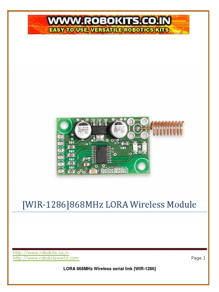 LoRa 1286 | PDF | Network Topology | Computer Network