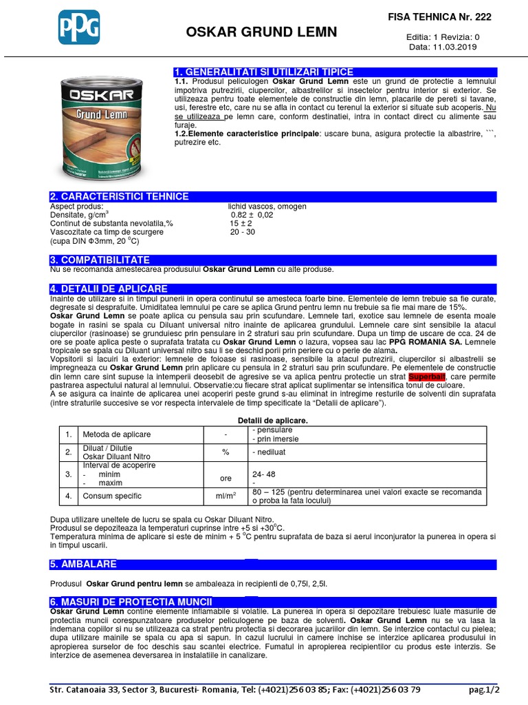 Oskar Grund Lemn | PDF