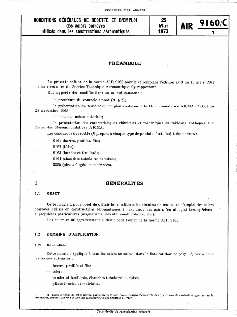 Norme AIR 9160 C | PDF