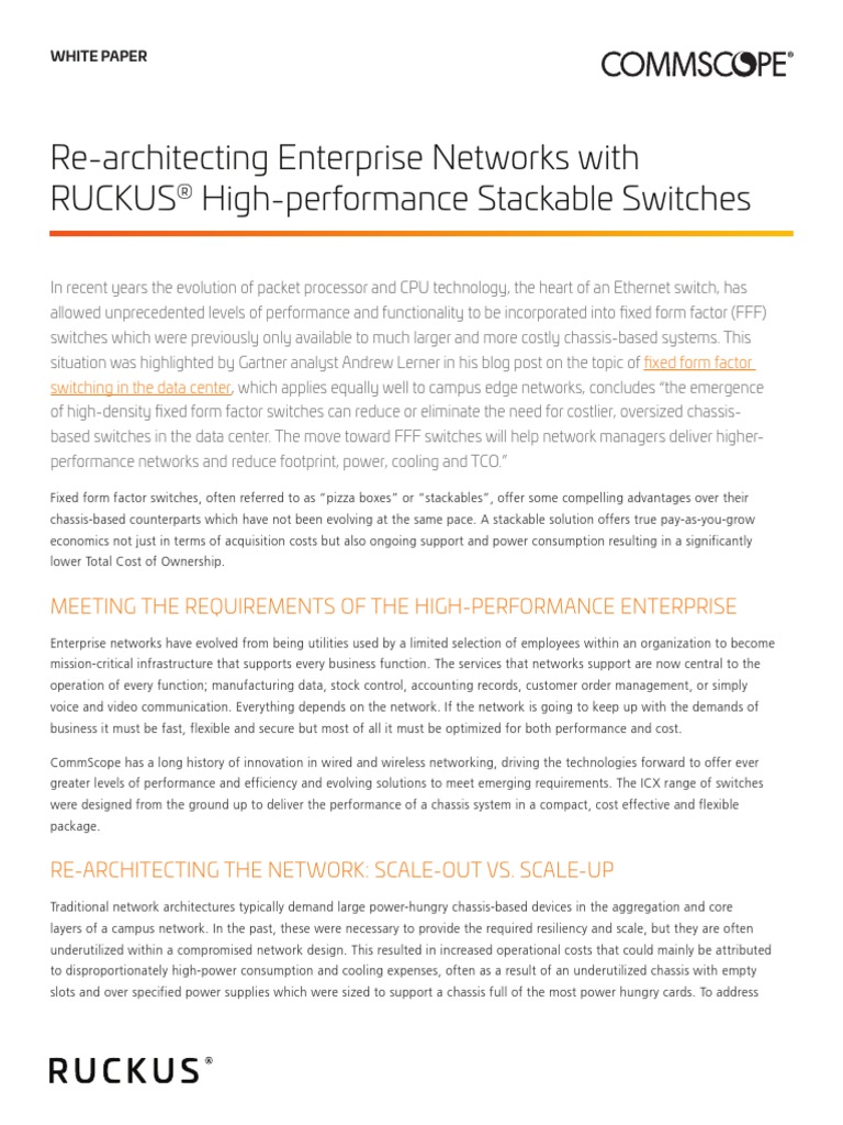 White Paper - Re-Architecting Enterprise Networks | PDF