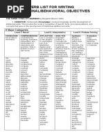 Nursing Program: Selection of Active Verbs | PDF | Nursing | Evidence ...