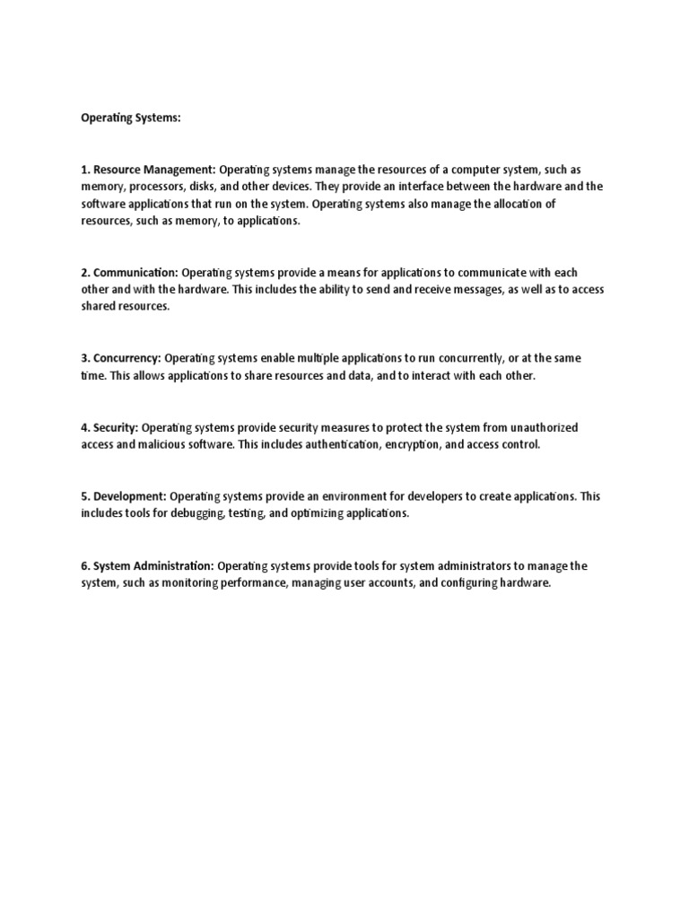 Operating Systems Notes | PDF | Process (Computing) | Thread (Computing) Operating Systems Notes | PDF | Process (Computing) | Thread (Computing)