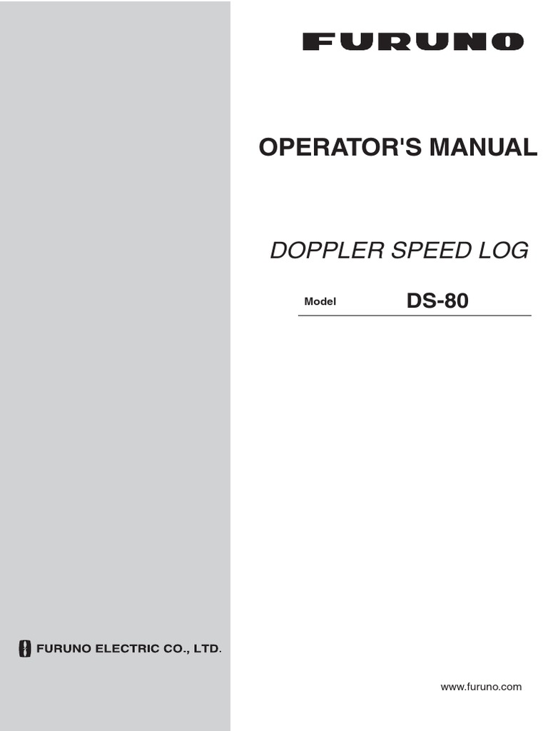 Operator Manual Doppler Speedlog Ds80 | PDF | Menu (Computing ...
