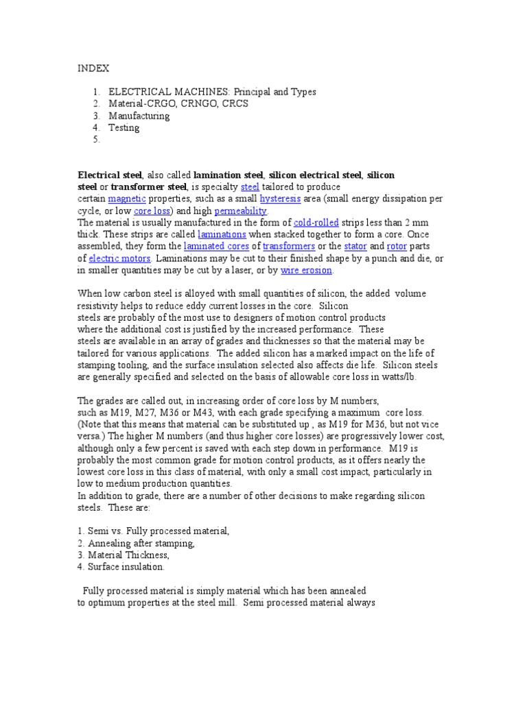 Electrical Steel, Also Called Lamination Steel, Silicon Electrical ...