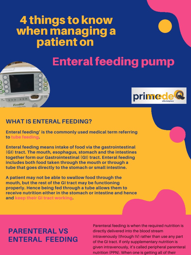 Enteral Feeding Pump | PDF | Gastrointestinal Tract | Health Care