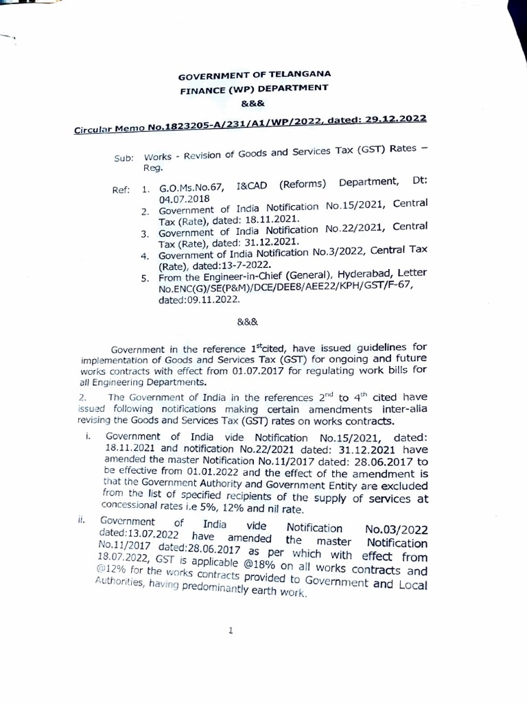 GST Circular | PDF | Public Finance | Taxes