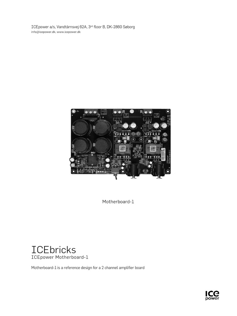 ICEpower Datasheet ICEbricks Motherboard 1 2-2 | PDF | Capacitor ...