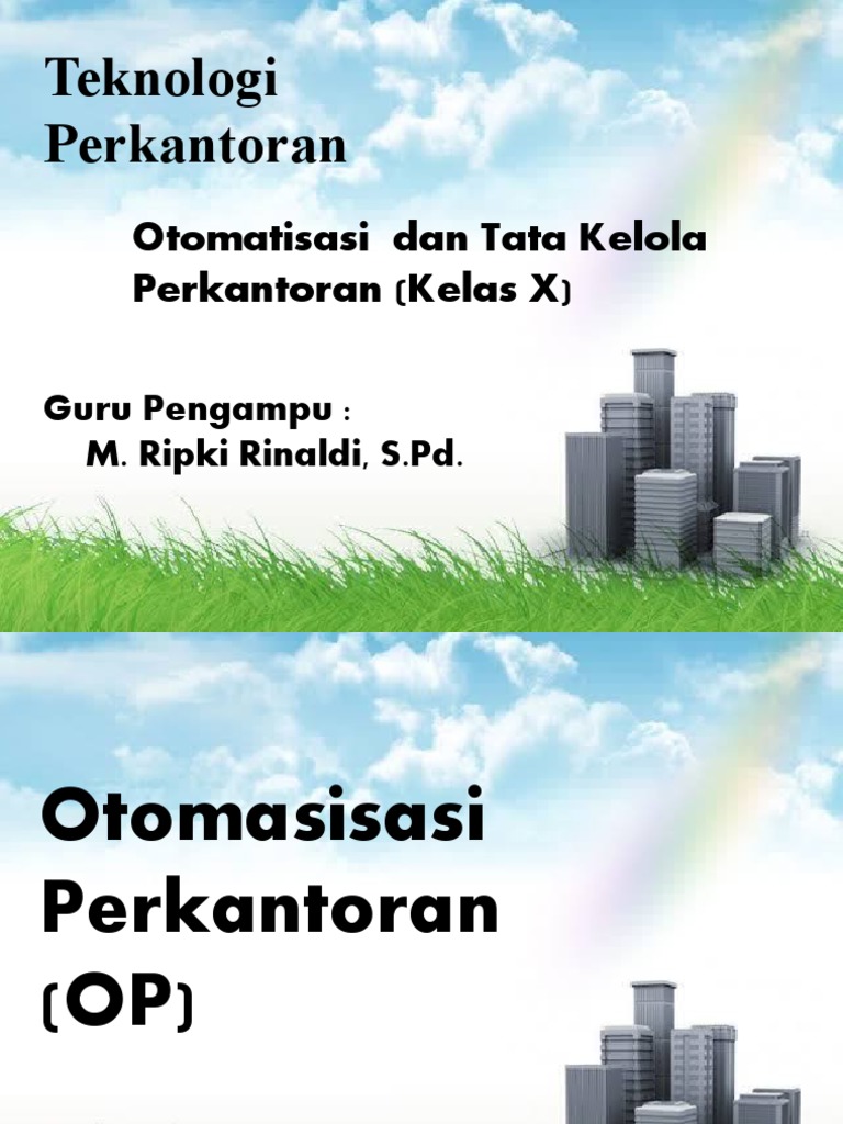 Otomatisasi Perkantoran | PDF | Teknologi & Rekayasa