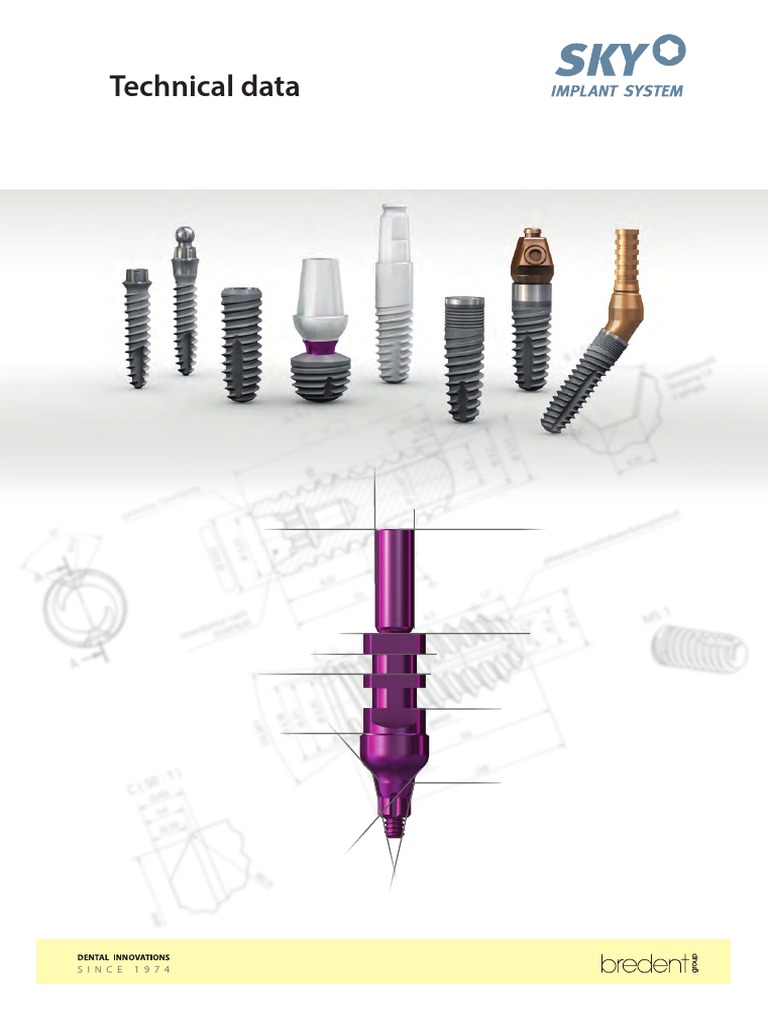 SKY Implant System - Technical Data | PDF | Screw | Dental Implant