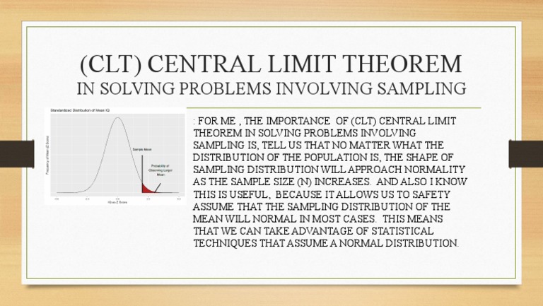 Central Limit Theorem in Sampling | PDF | Computers
