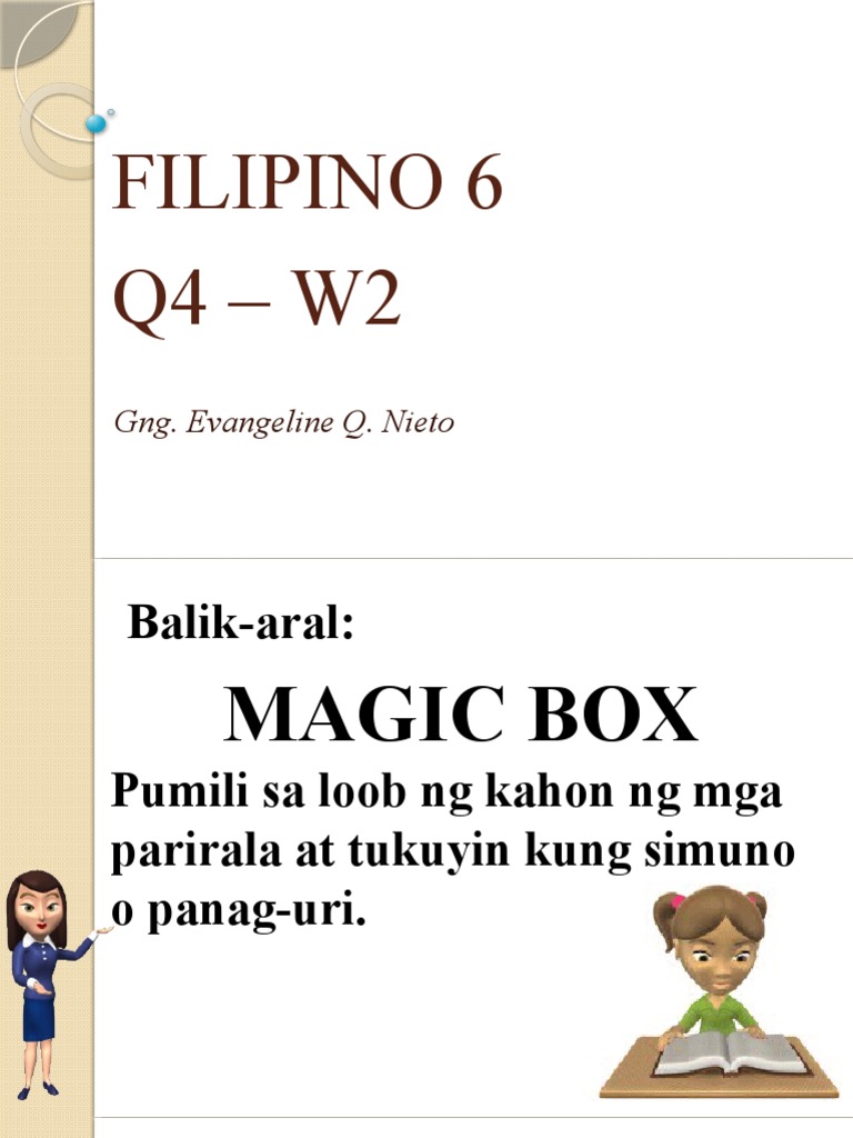 FILIPINO 6 - Demo COT | PDF