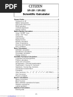 Scientific Calculator Operation Guide PDF | PDF | Trigonometric ...